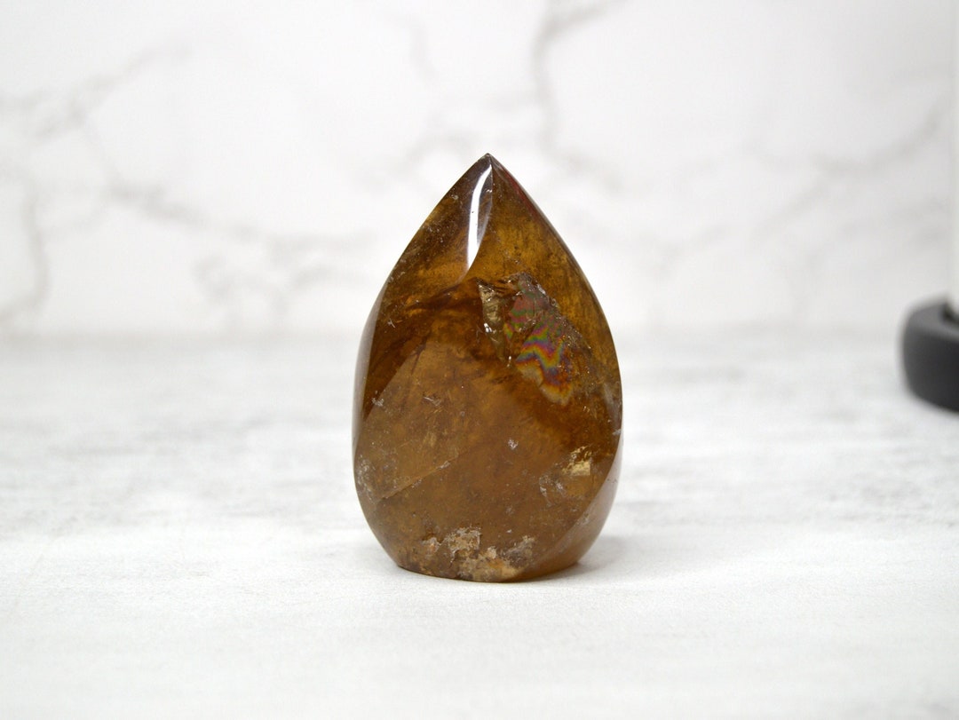 Dark Honey Citrine Flame 15 Natural Citrine Unheated Citrine - Etsy