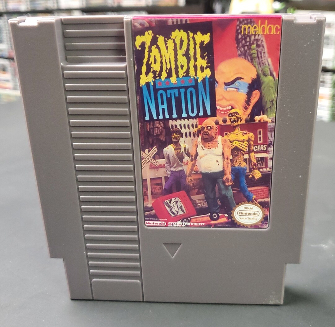 8 Bit Nintendo Zombie Nation New NES Cartridge Free Shipping - Etsy