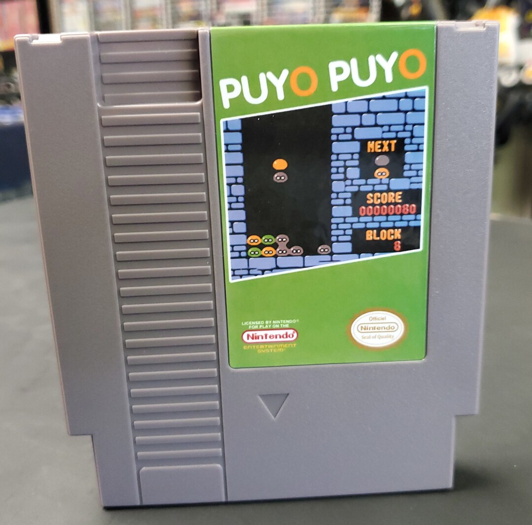 8 Bit Nintendo Puyo Puyo New NES Cartridge Free Shipping - Etsy