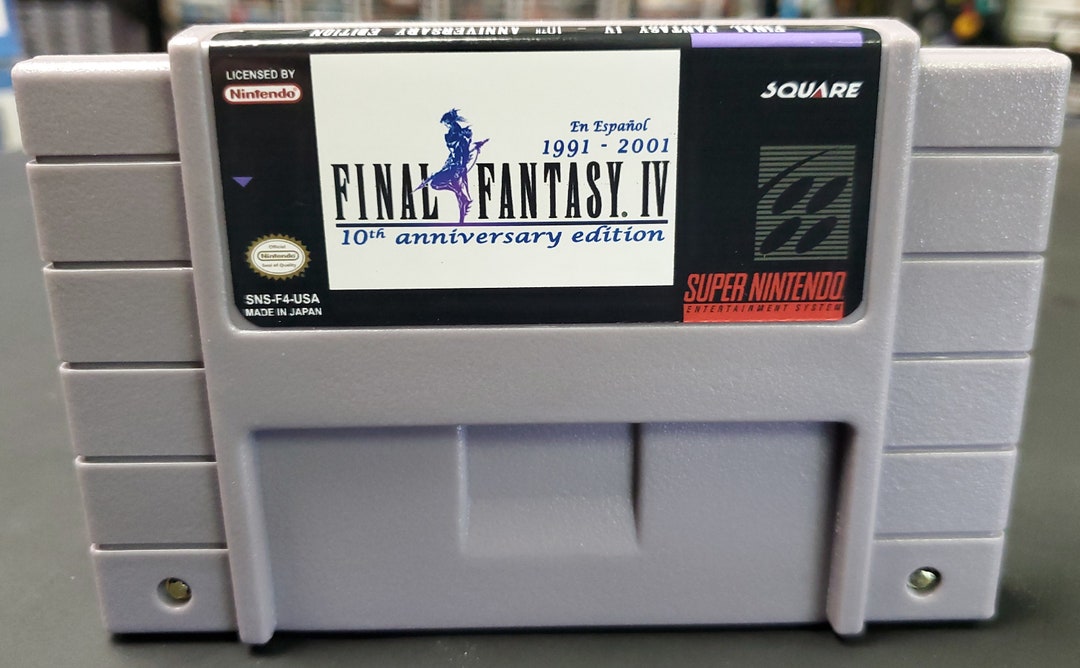 Super Nintendo Final Fantasy IV 4: Tenth Anniversary Edition New SNES ...