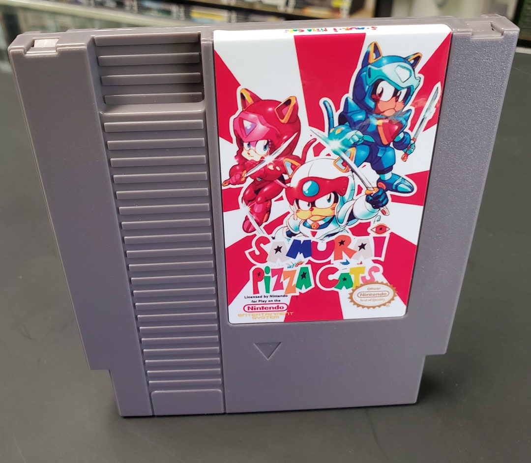 8 Bit Nintendo Samurai Pizza Cats New NES Cartridge Free - Etsy