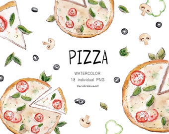 Pizza Party Clipart | Etsy