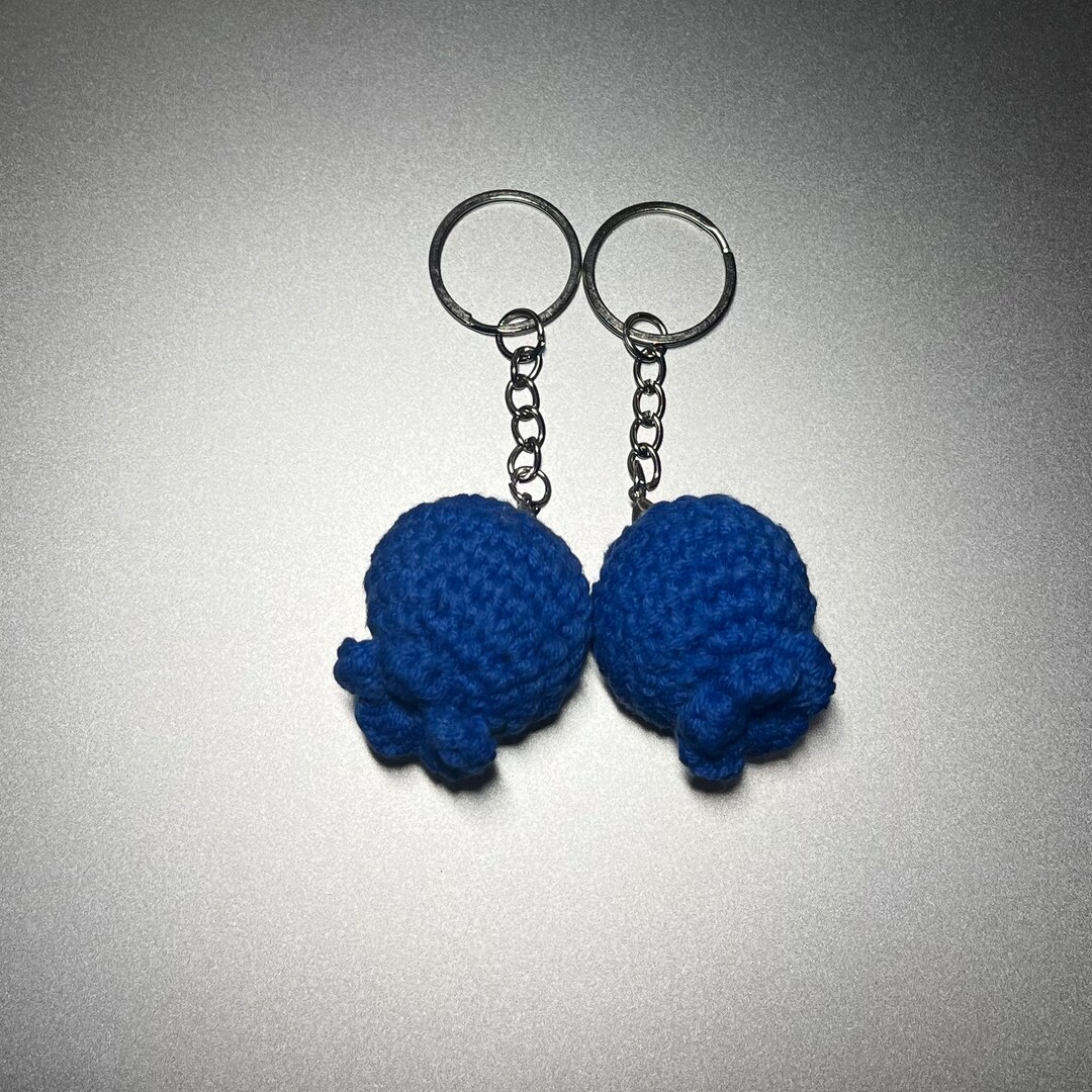 Handmade Cute Crochet Blueberry Keychain Perfect for Gifts or Home ...