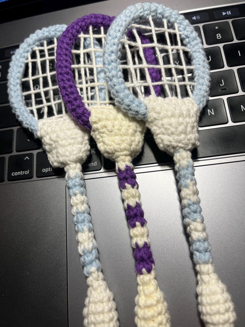 Handmade Crochet Badminton Racket, Customised Your Badminton - Perfect ...