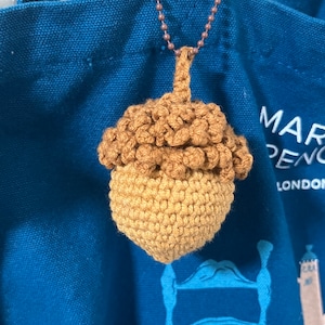 Handmade Crochet Hazelnut Keychain – Chestnut Gift, Home Decor - Etsy