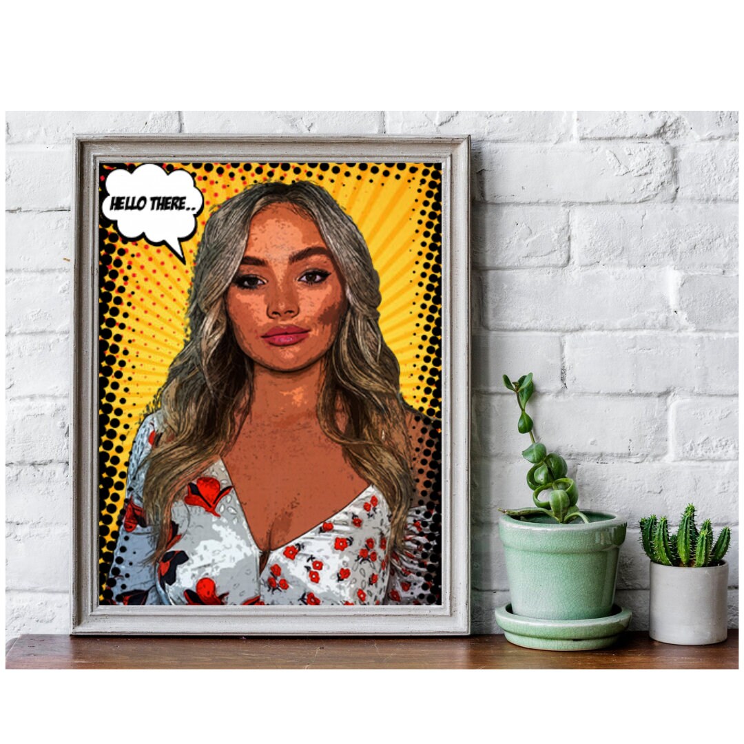 Personalised Retro Comic Book Portraits With Caption/message of Choice ...