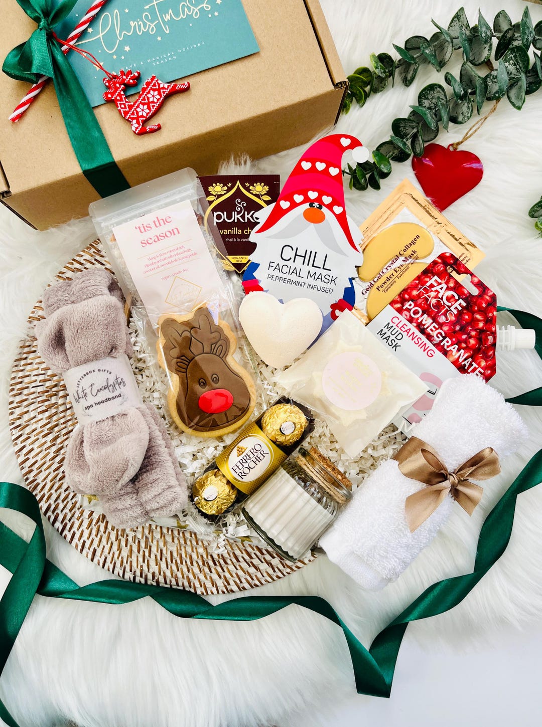 Christmas Hamper for Her | Self Care Pamper Box | Spa Gift for Xmas ...