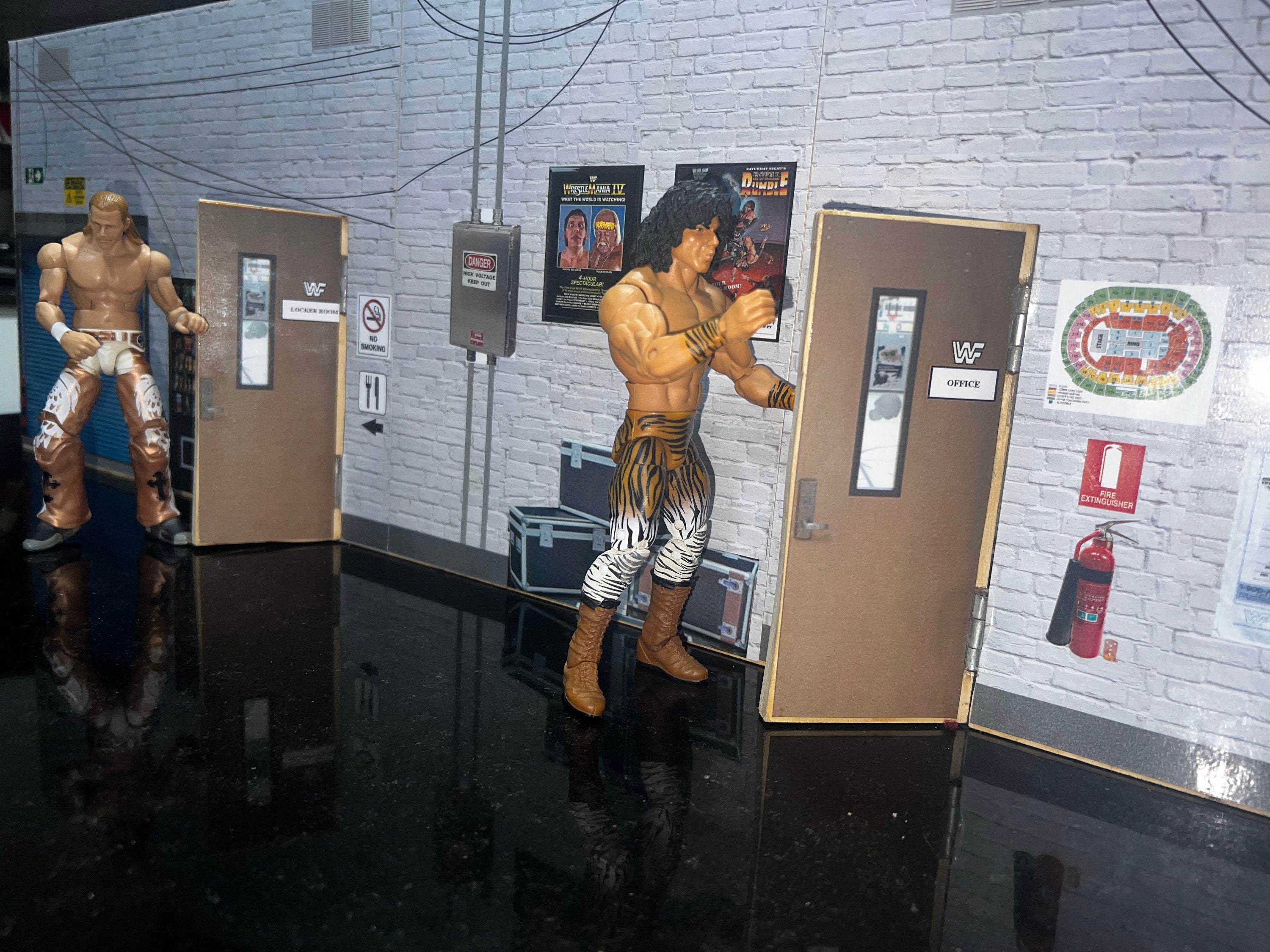 Wwe Retro Backstage Digital Print Etsy UK
