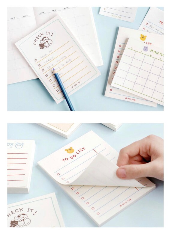 Daily Plan Memo Notes Creative Office And School Stationery To Do List ...