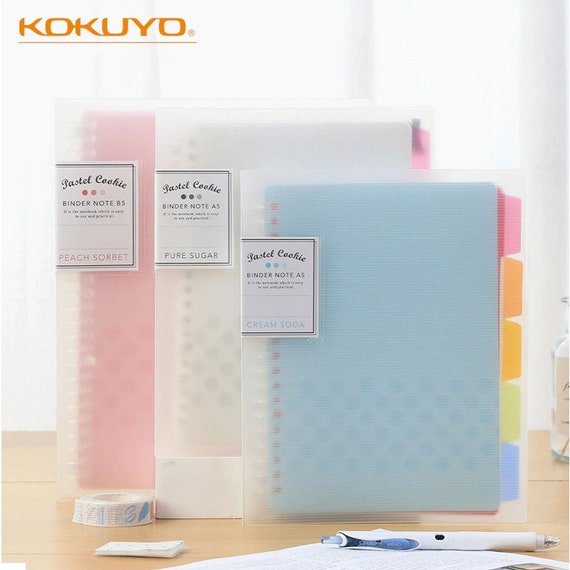 KOKUYO Binder Note A5/B5 8mm Line Pastel Color Notebook - Etsy Australia