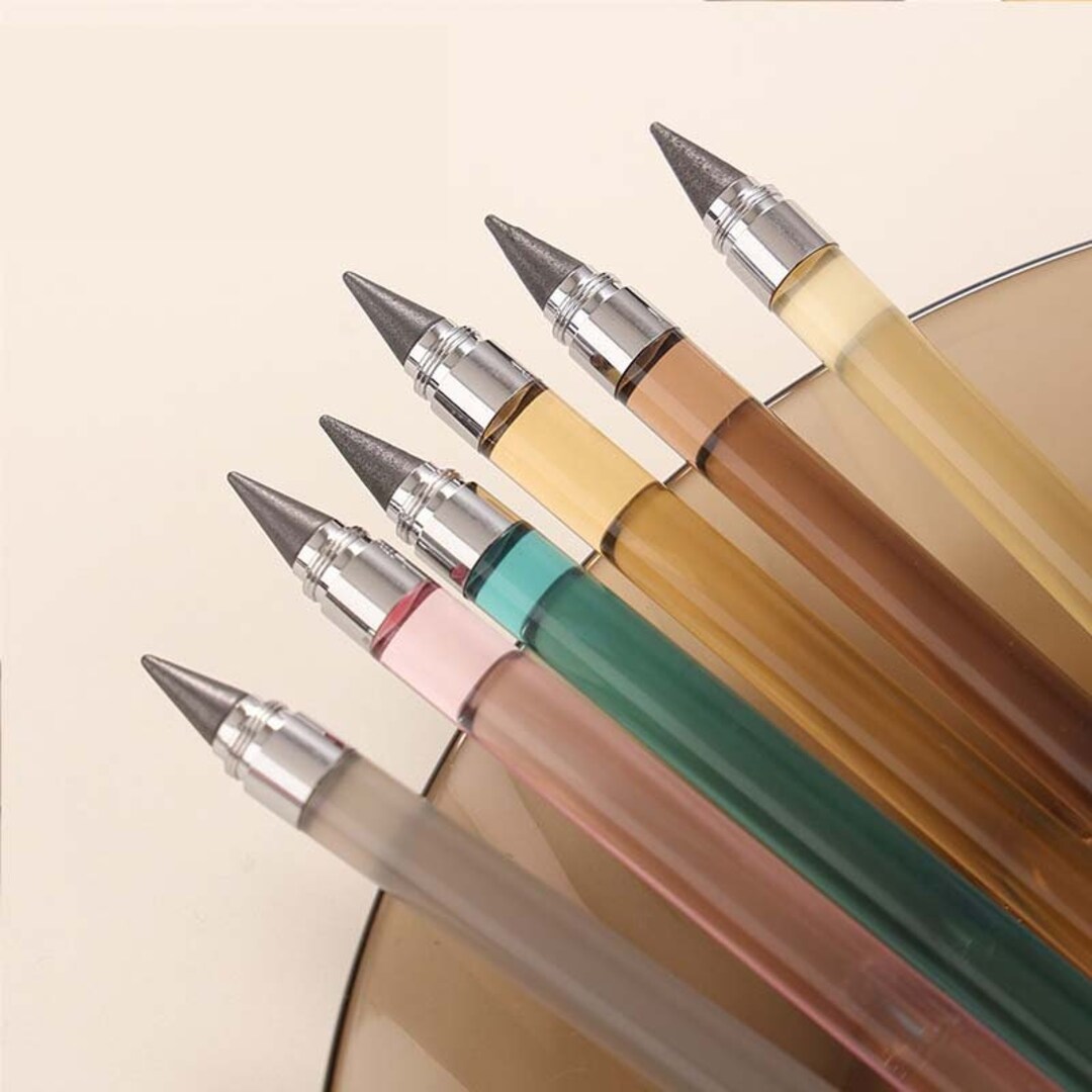 Acrylic Colorful Transparent Rod Eternal Pencil No Need - Etsy