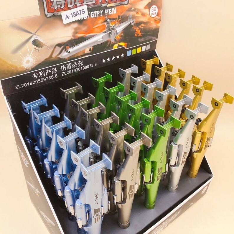 Special Combat Helicopter Gel Pen Airplane Pen Kids Cool - Etsy