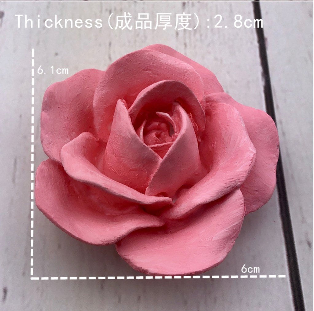3D Beautiful ROSE Flower Soft Silicone Mold Soap Mold - Etsy