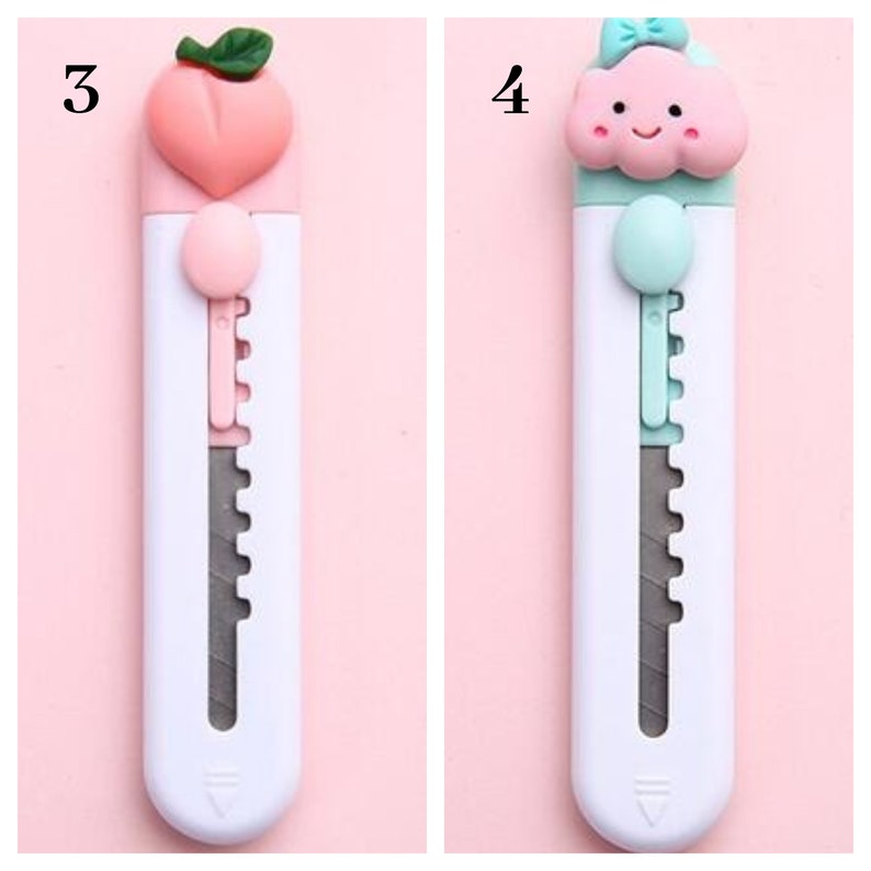 Cute Kawaii Fruits & Animals Cartoon Mini Portable Knife - Etsy