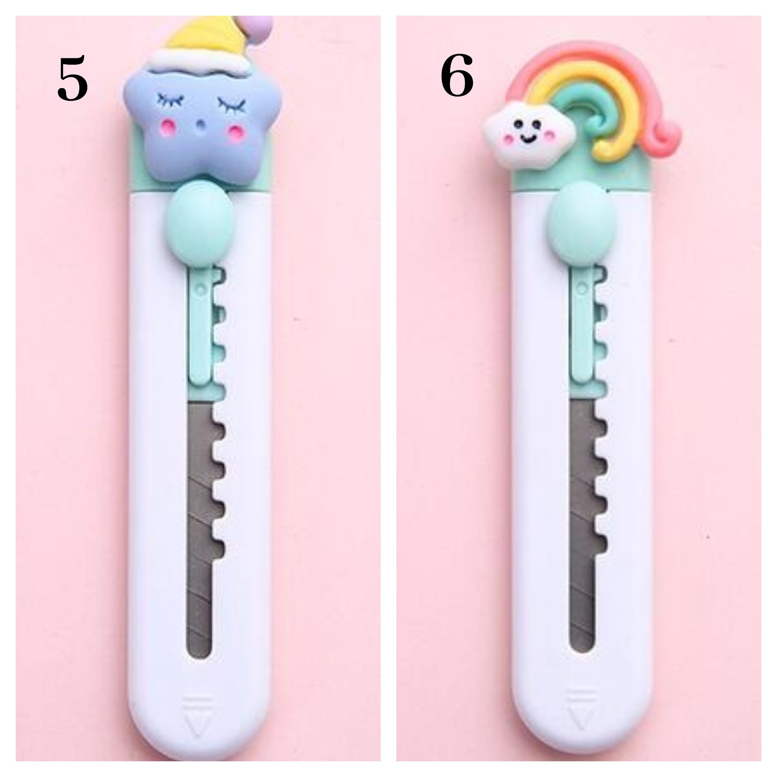 Cute Kawaii Fruits & Animals Cartoon Mini Portable Knife - Etsy