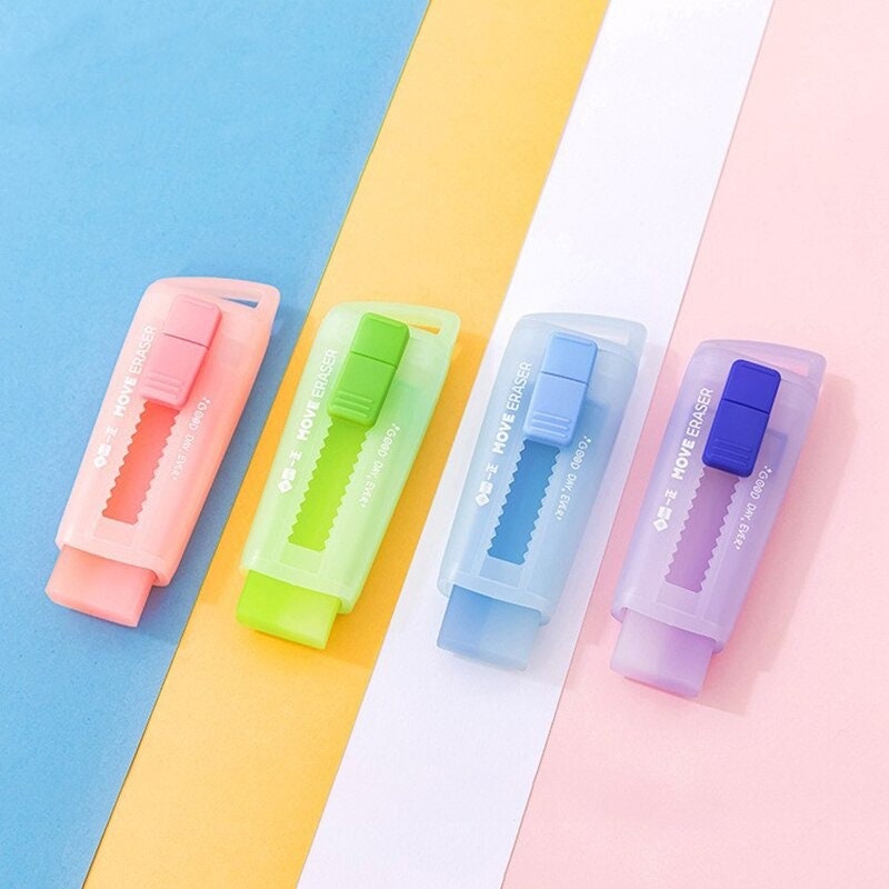 Push & Pull Retractable Eraser Jelly Color Professional - Etsy