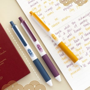 5 Pcs/pack Retro Color Gel Ink Pens Set Soft Touch Holding, 0.5mm ...