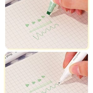 6 Pcs/lot Dual Tip Stamp Marker Pens Set Multi Color Line - Etsy