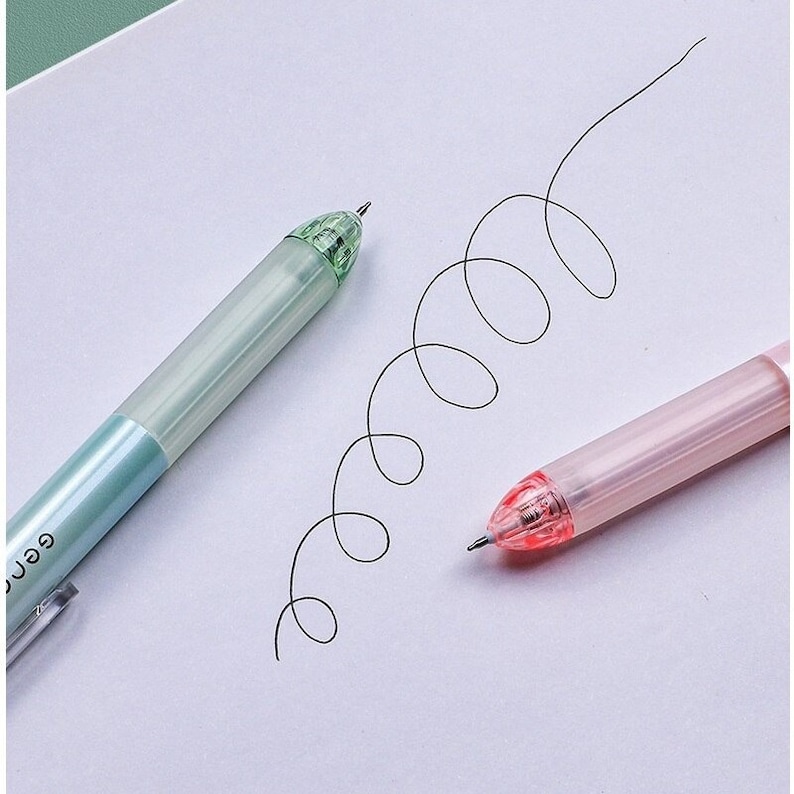 6 Pcs/set Clear Design Gel Pen Set Soft Grasp 0.5mm - Etsy