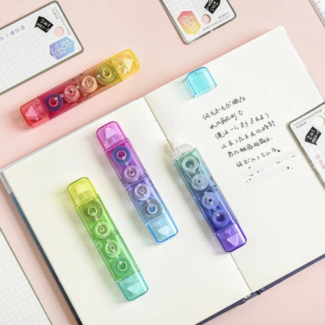 Lovely Double Heads Correction Tape Dispensing Rainbow - Etsy