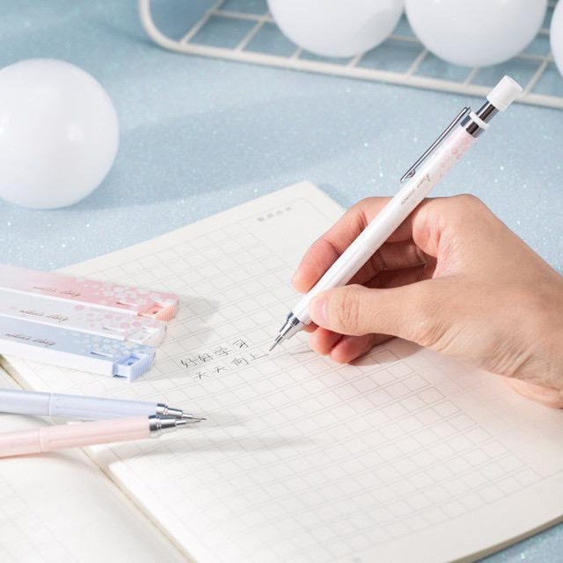 6 Pcs/set Fresh Cherry Blossom Sakura Mechanical Pencil Set - Etsy