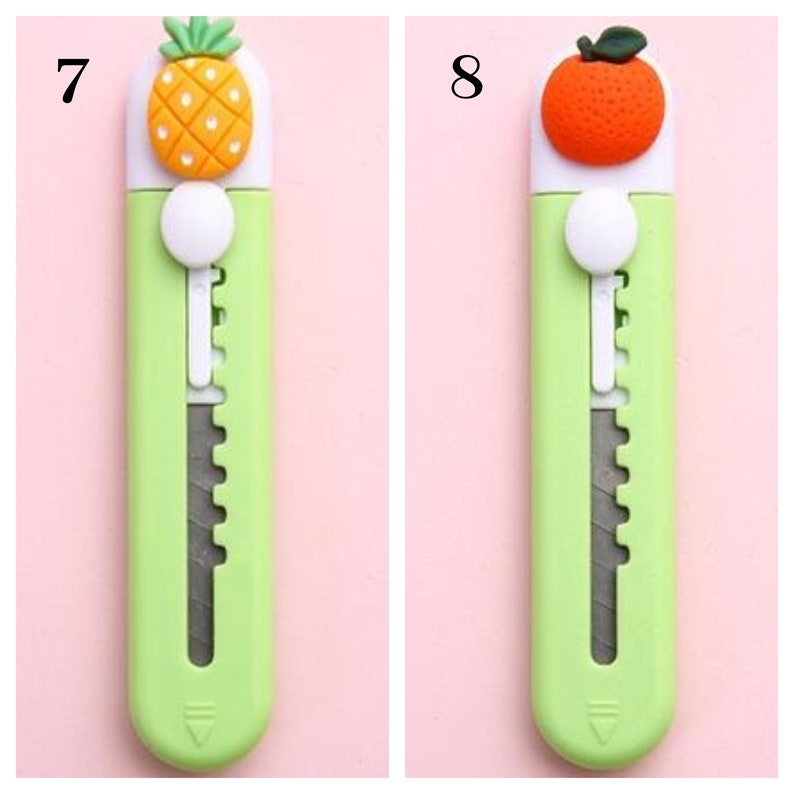 Cute Kawaii Fruits & Animals Cartoon Mini Portable Knife - Etsy