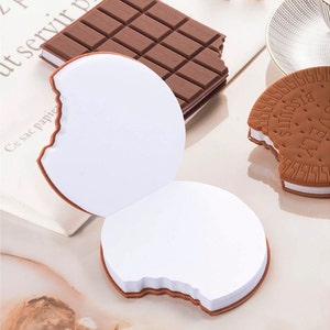 Cute Bitten Biscuits and Chocolate Note Books Portable Memo Pads ...