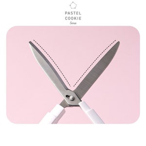 Kokuyo Pastel Cookie Folding Scissors Hitting Color Safe Portable ...