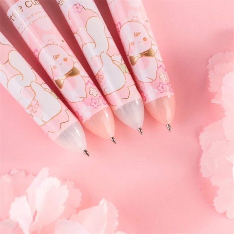 10 Colors in 1 Kawaii Rabbit Cartoon Ballpoint Pen 0.5mm - Etsy