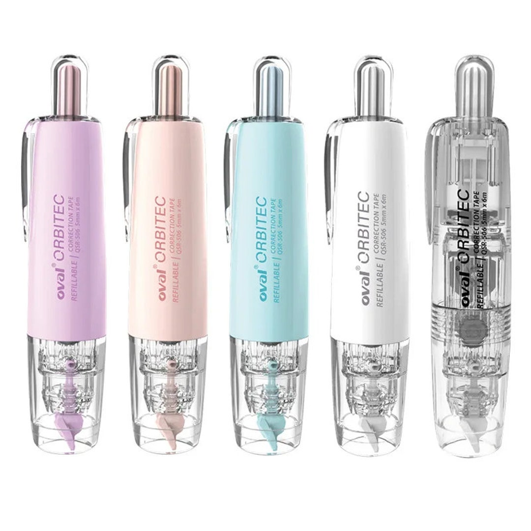 Oval Pen Shape Correction Tape, Cute Colorful Corrector Tape 5mm6m Tape ...