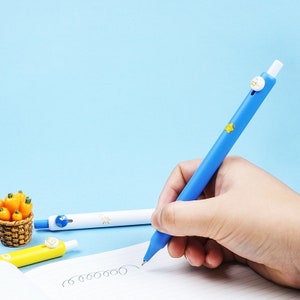4 Pcs/pack Kawaii Cute Rabbit Gel Ink Pens Set 0.5mm Button Click Quick ...