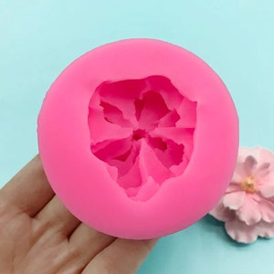 3D Beautiful Flower Soft Silicone Mold Soap Mold, Candle Mold, Jelly ...