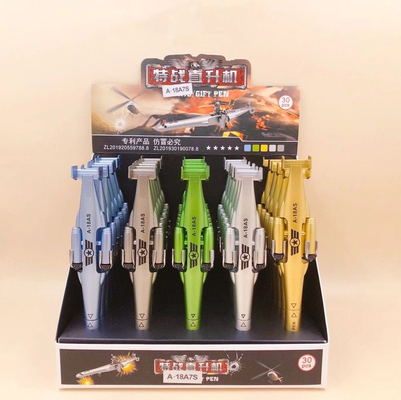 Special Combat Helicopter Gel Pen Airplane Pen Kids Cool - Etsy