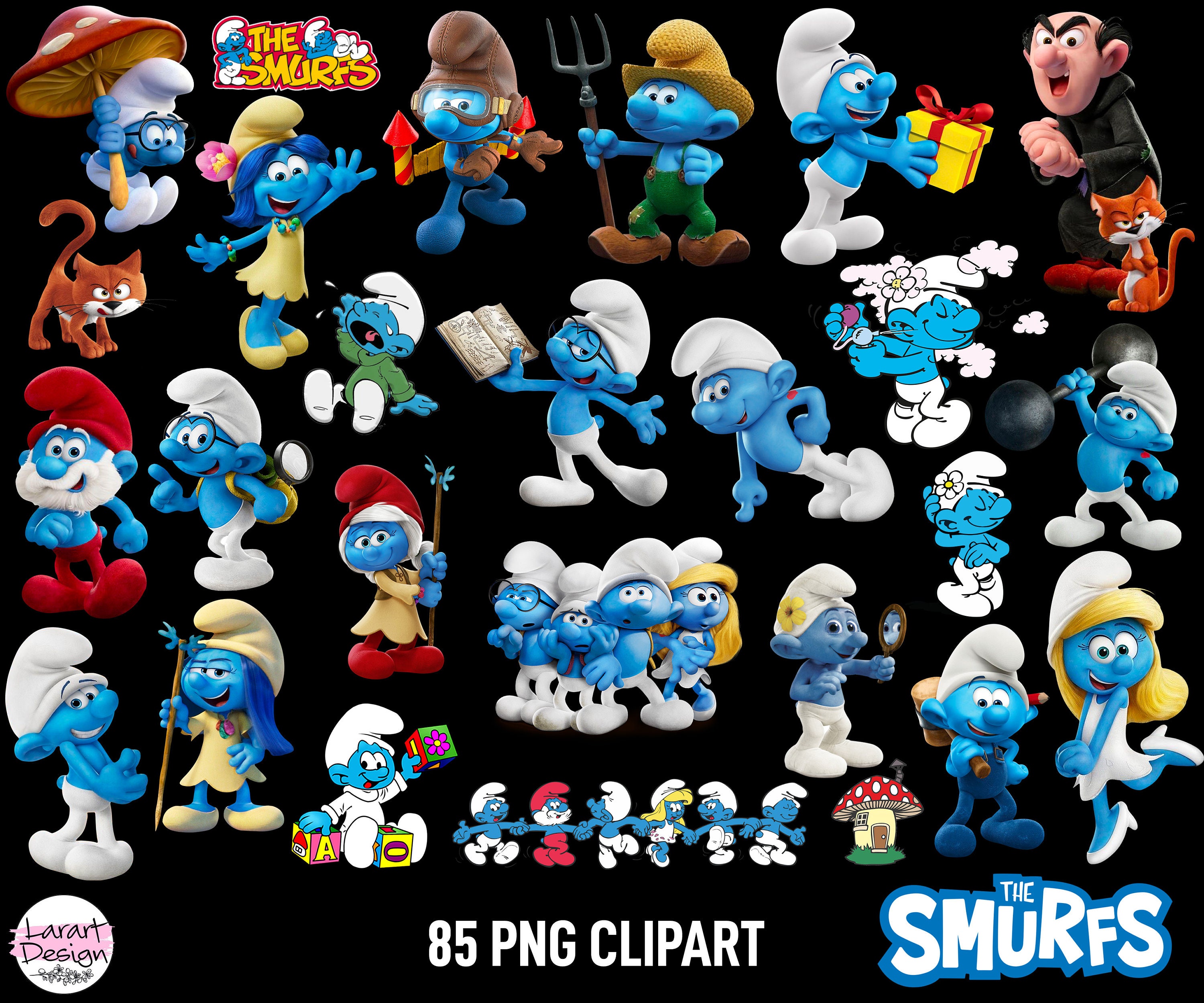 Schlümpfe PNG Schlümpfe Clipart Sofort Download druckbar - Etsy Österreich