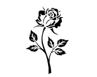 Long Stem Flower Svg | Etsy