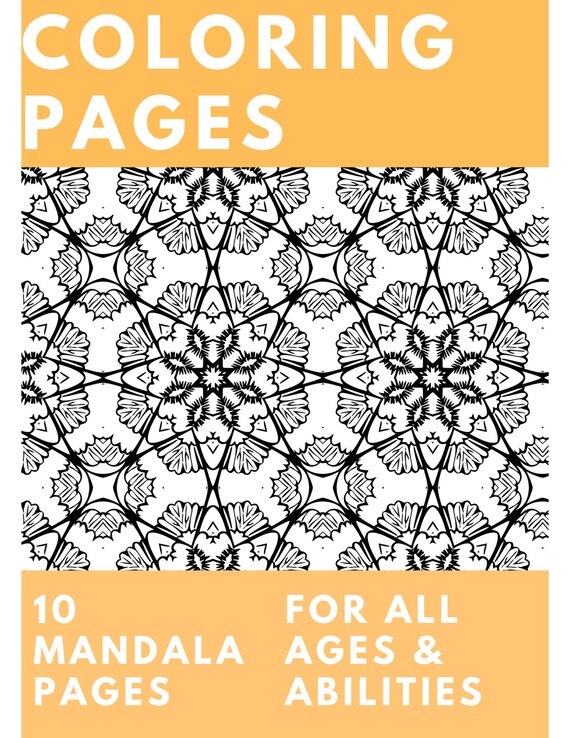 Printable High Quality Coloring Book Pages for All Ages | Etsy