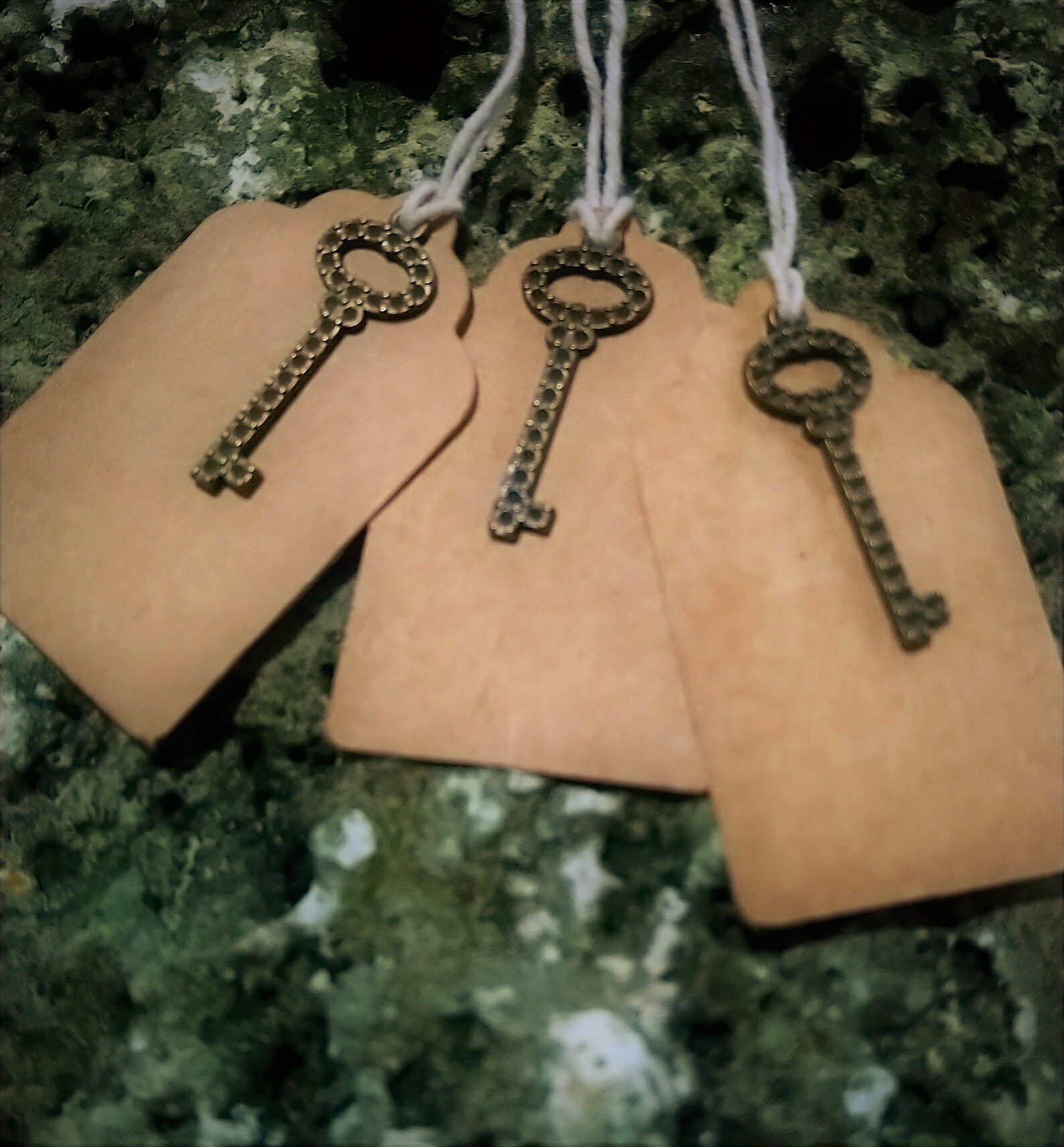 21 Blank Key tags to write your own personalised message | Etsy