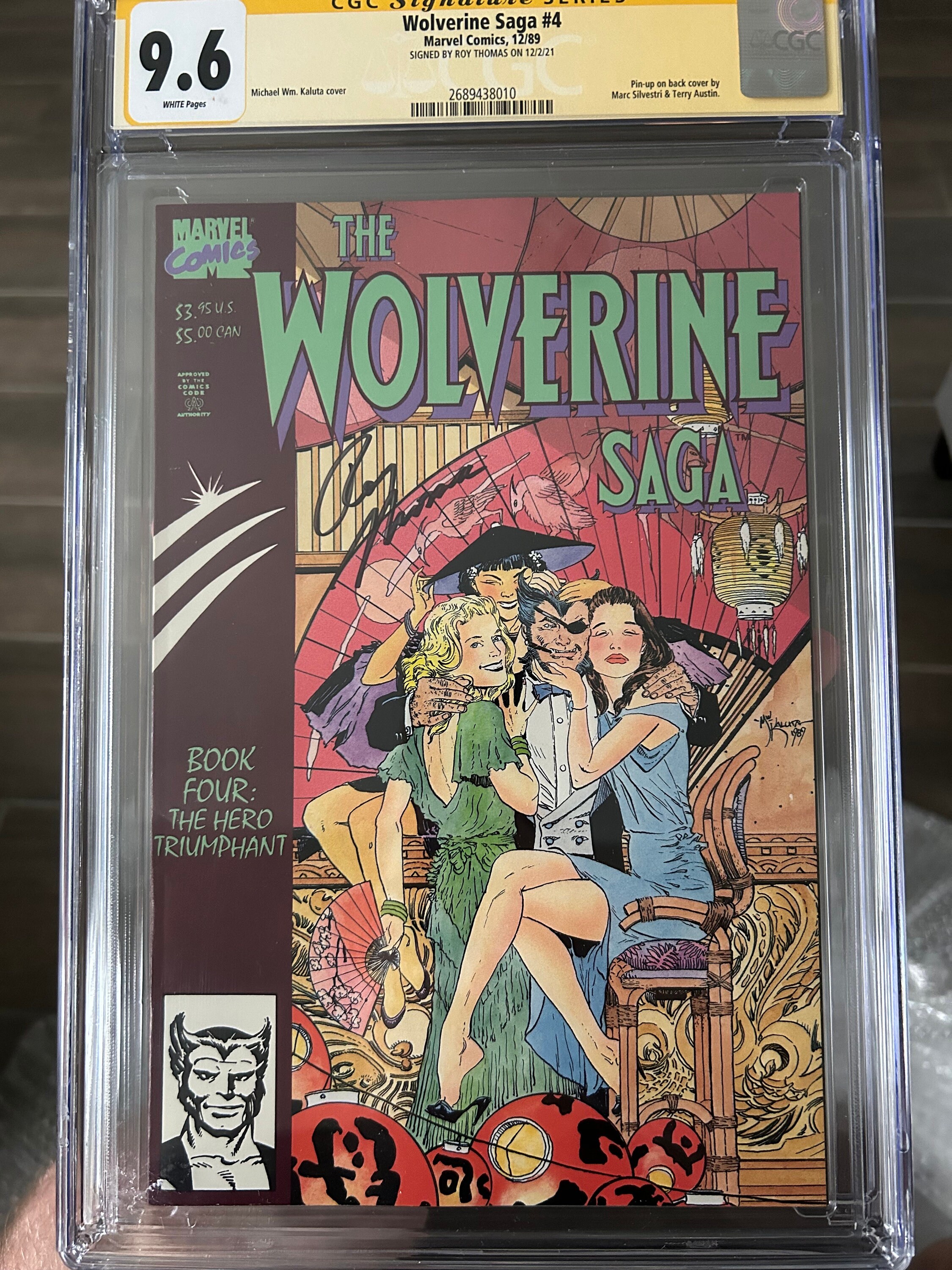 9.6 CGC Signature Series, 1989’s Wolverine Saga #4 Signed by Roy Thomas ...