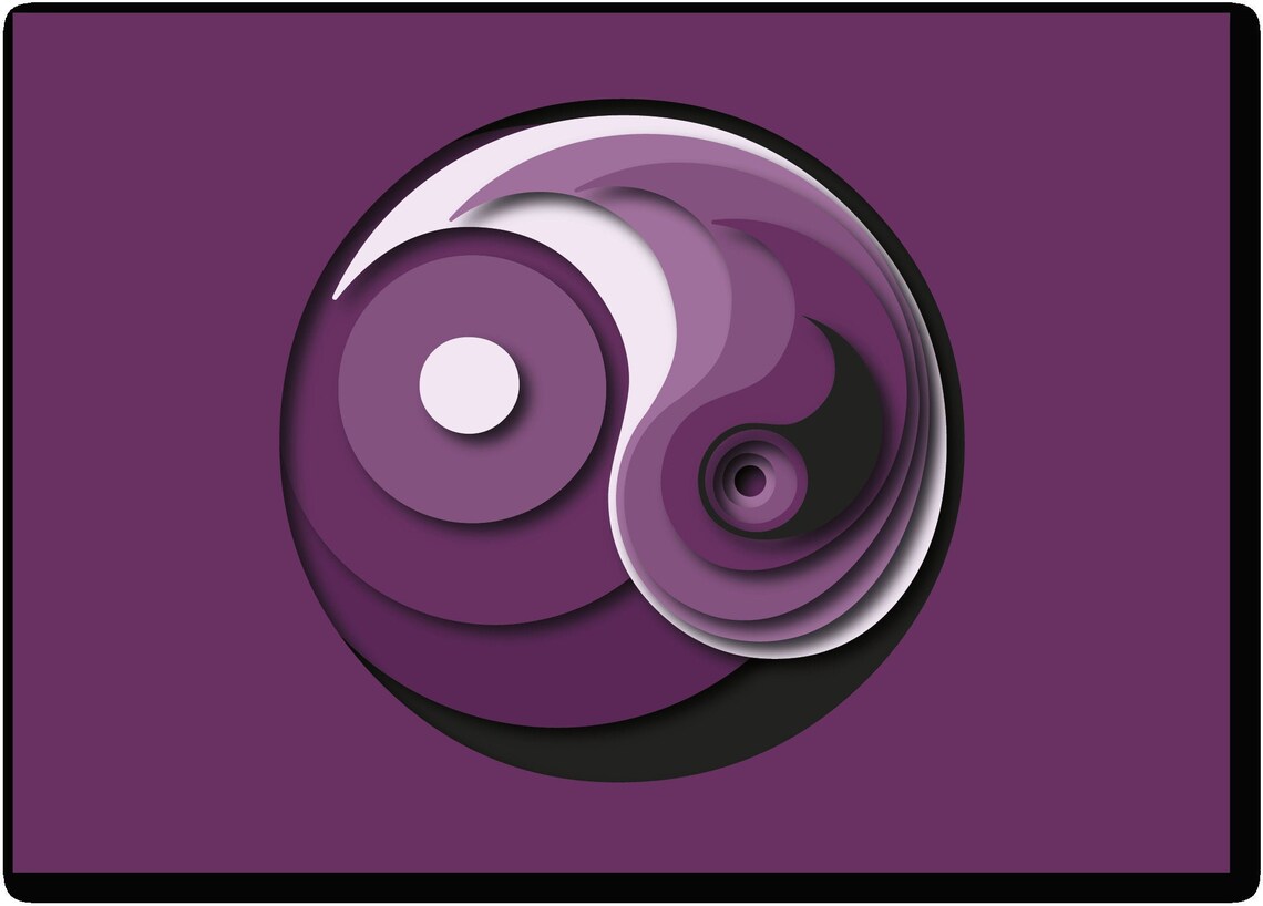 Yin Yang SVG / Yin Yang Multilayer SVG / Layer Svg / Laser Cut Files ...