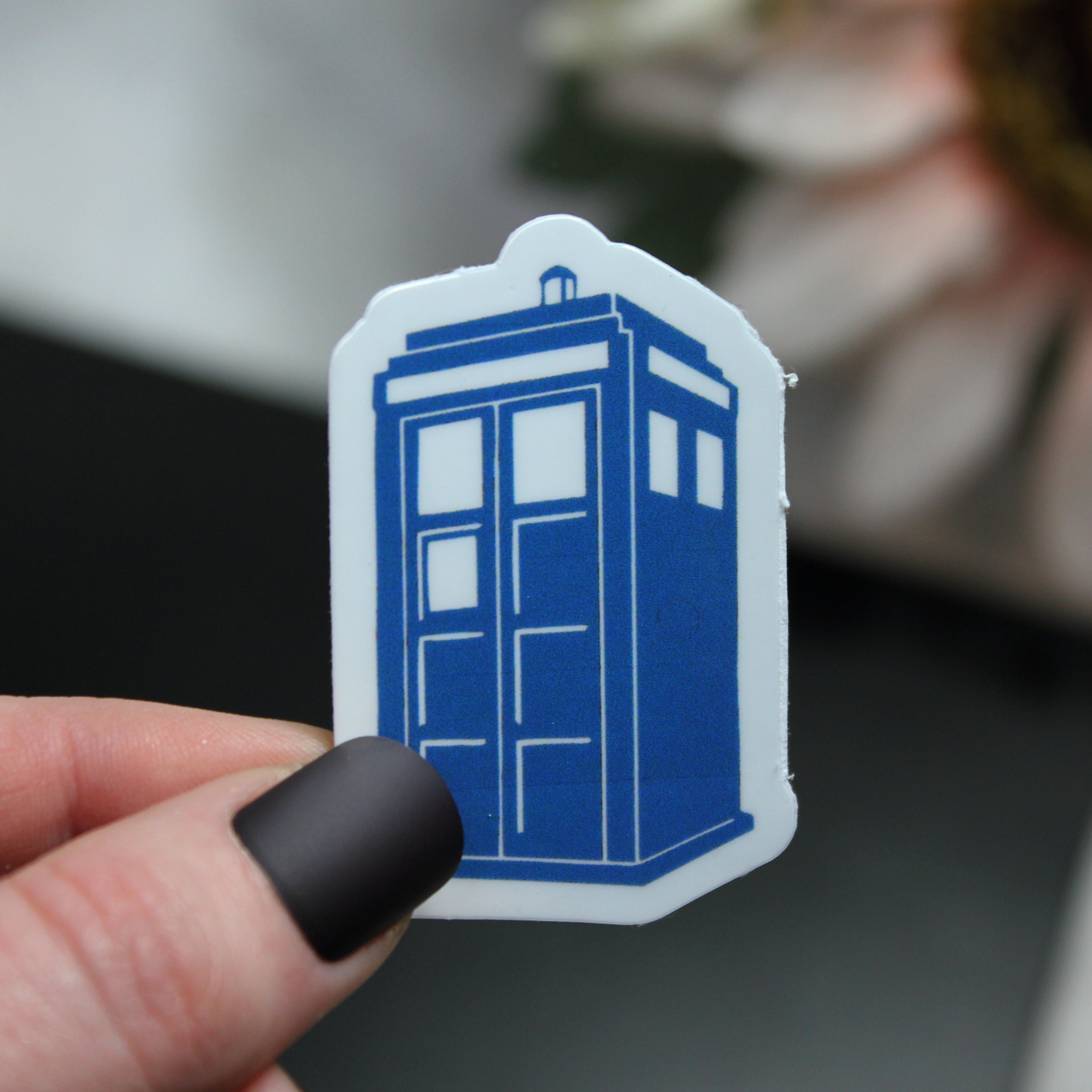 Tardis Outline Vinyl Sticker - Etsy
