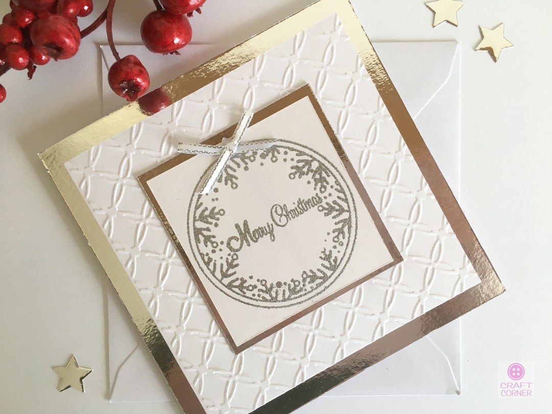 Set of 6 Handmade Christmas Cards, Pack of Christmas Cards, Box of ...