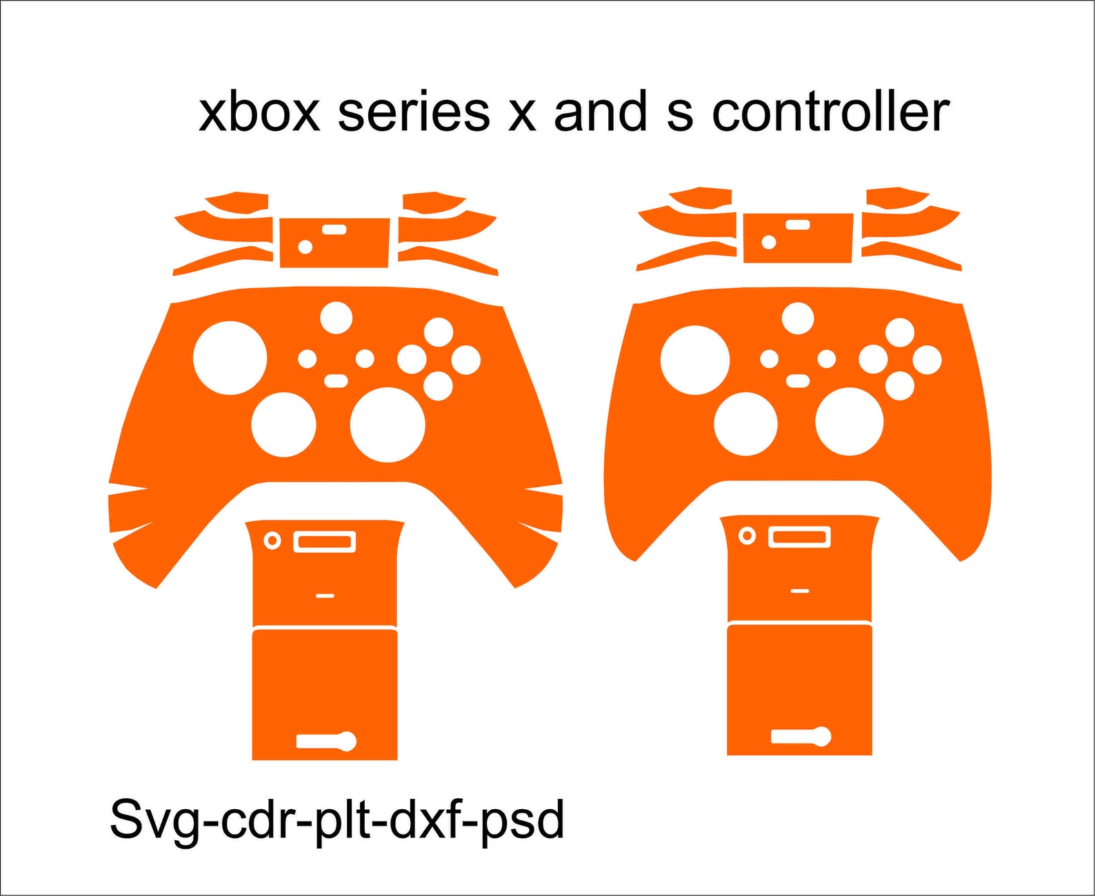 Xbox Series X Console and Controller Skin Cut Template Vector | Etsy
