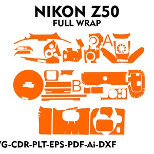 Nikon Z50 Skin Vector Templete Layout - Etsy