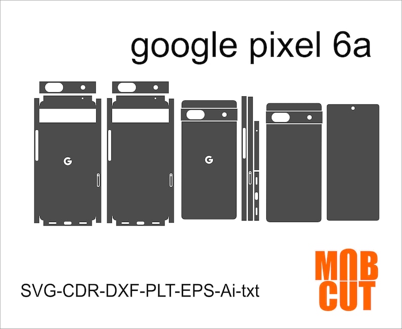 Google Pixel 6a Skin Template Vector - Etsy