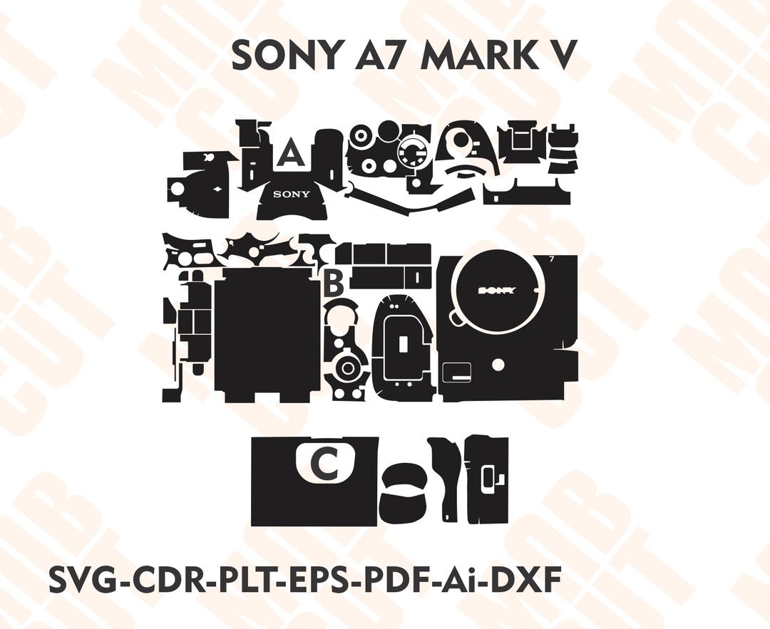 Sony A7 Mark 5 Skin Vector Template Cut File - Etsy Australia