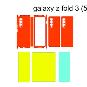 Samsung Galaxy Z Fold 3 Skin Cut Template Vector, Svg Cut File, Phone ...