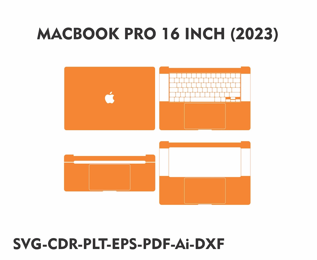 MacBook Pro 16 Inch 2023 Skin Template Vector File - Etsy