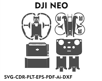 Dji Mini 4 Pro Skin Template Vector File Templete Skin Die Cut - Etsy