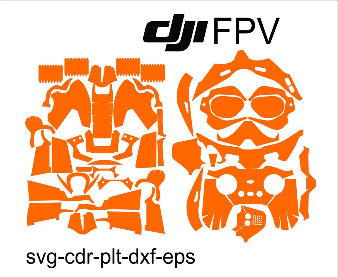 DJI FPV Skin Template Vector - Etsy UK