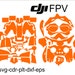 DJI Mavic Mini 2 Skin Template Vector - Etsy